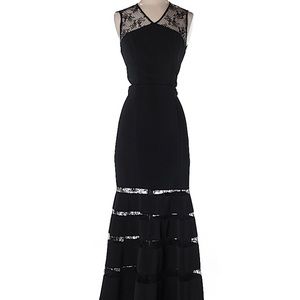 JS Collections | Dresses | Js Collections Illusion Lace Mermaid Gown In ...